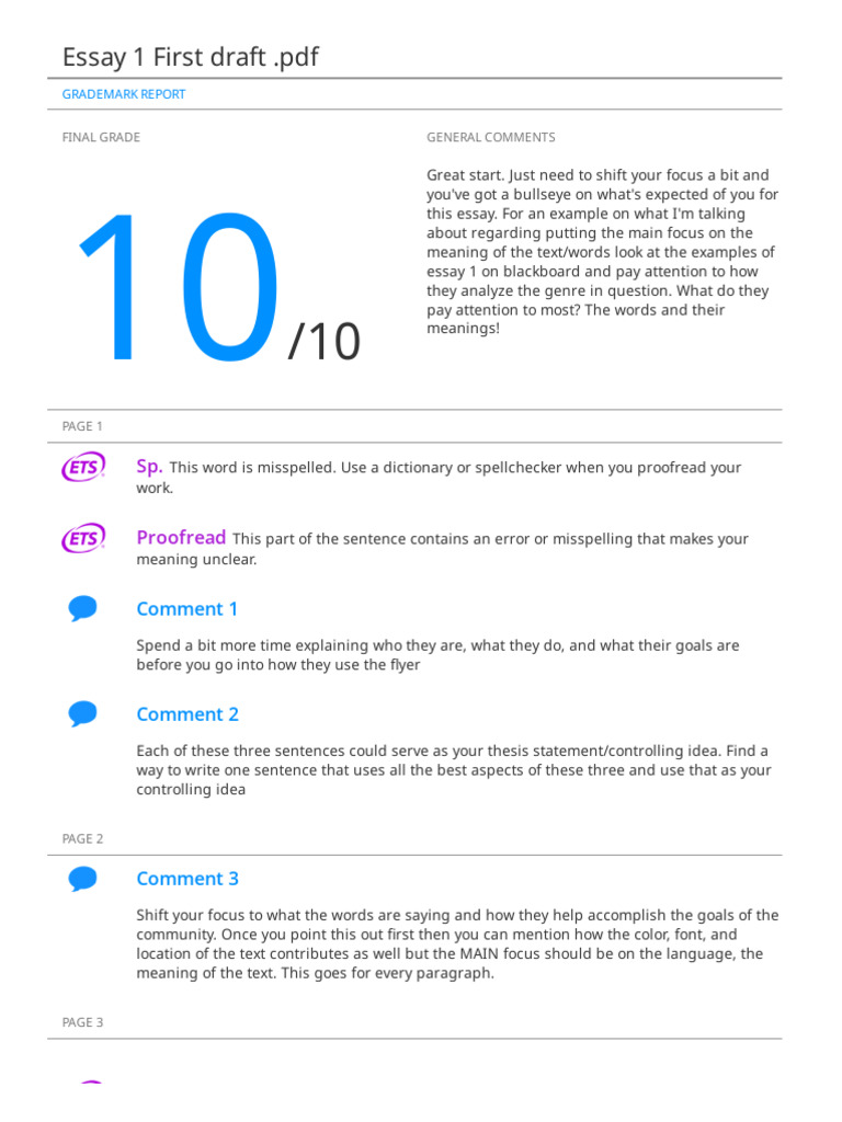 Essay 1 First Draft | PDF