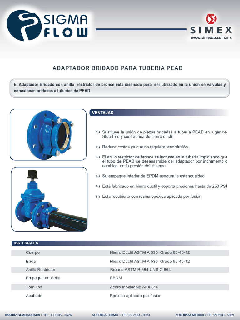 Adaptador Bridado PEAD | PDF