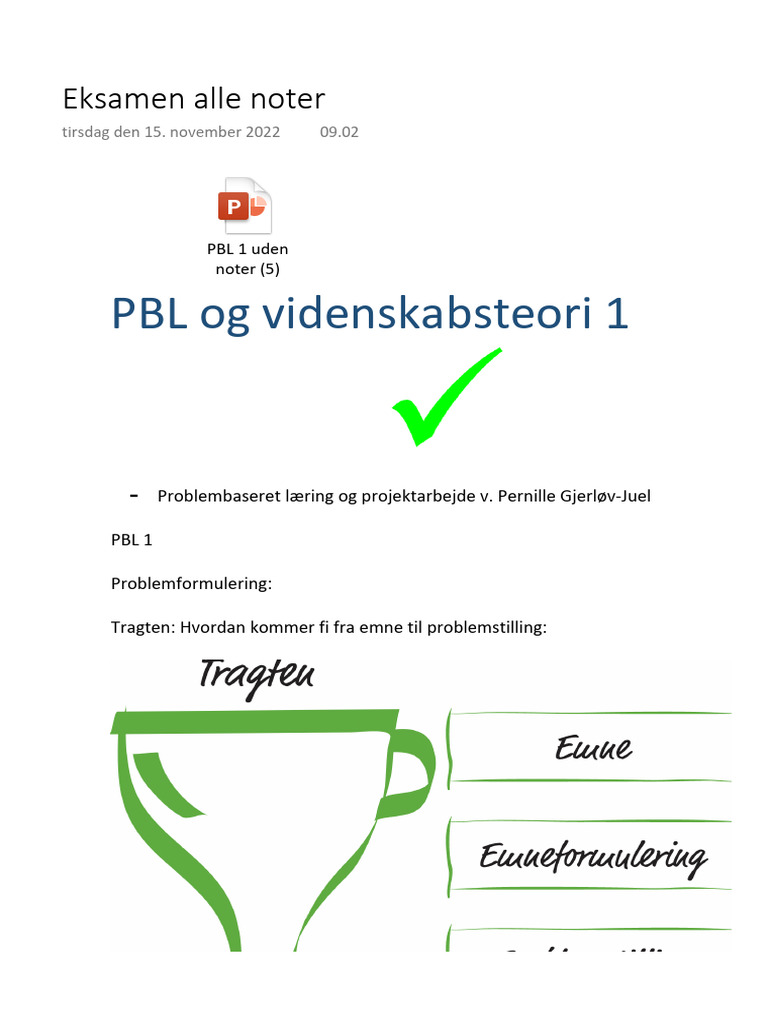 Eksamen Alle Noter | PDF