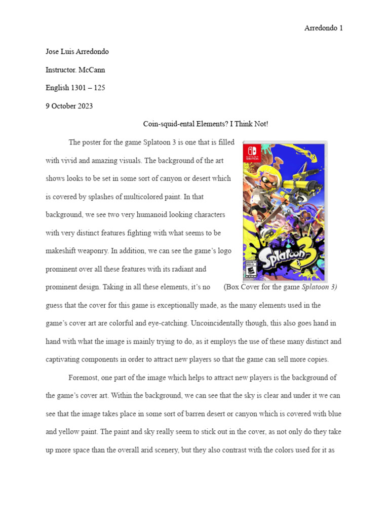 Essay About A Squid Game Revision | PDF | Logos