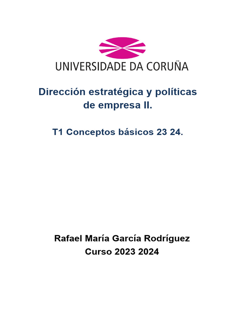 T1 Conceptos Básicos 23 24 | PDF