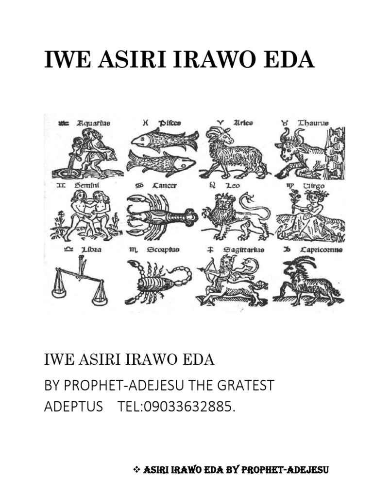 Iwe Asiri Irawo Ede Volume (1) | PDF