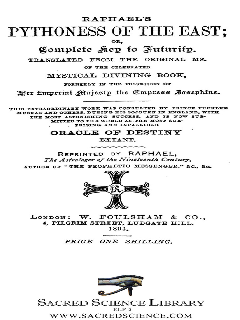 Raphael's Pythoness of The East by Raphael | PDF
