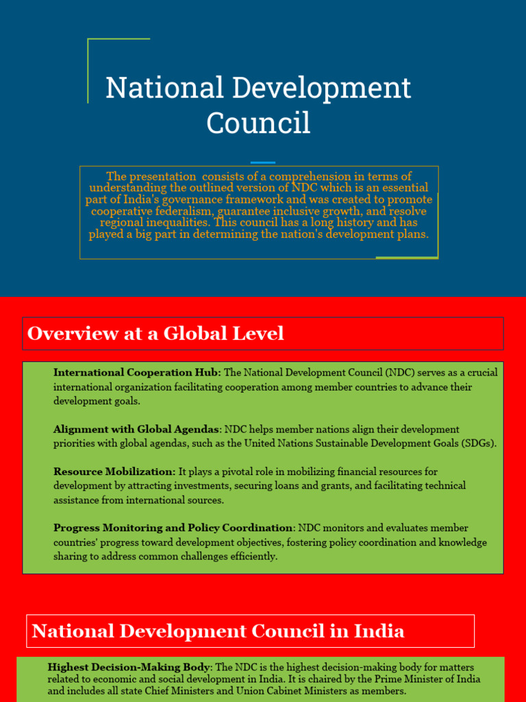 National Development Council | PDF