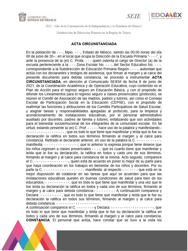 Formato Acta | PDF