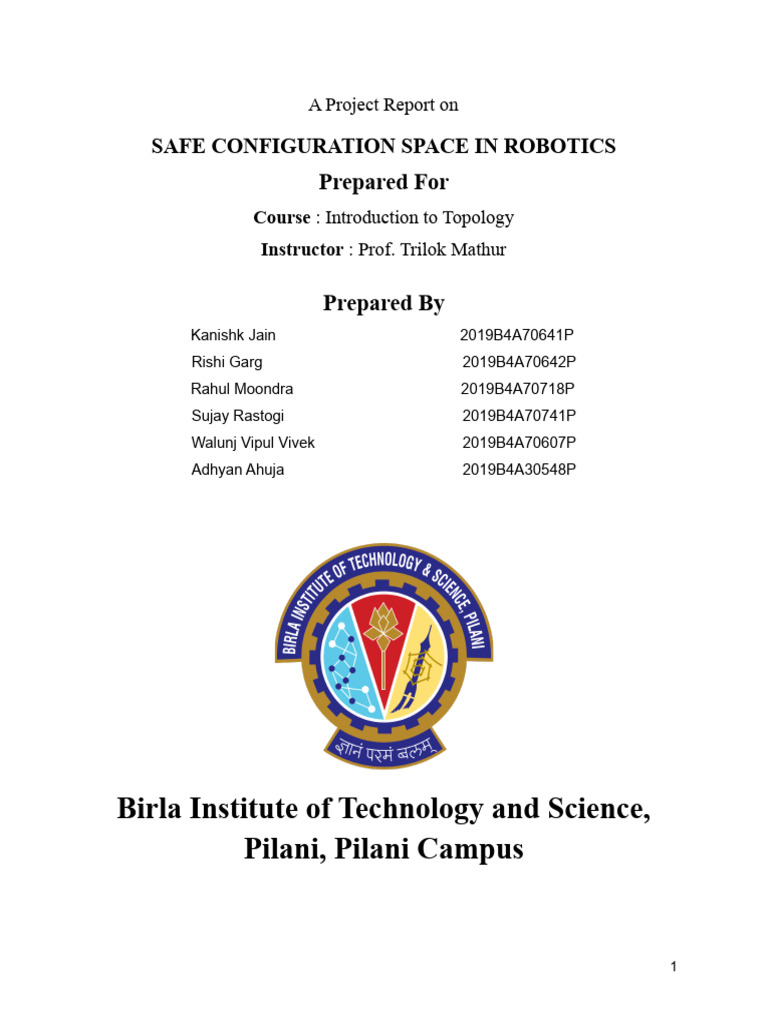 Topology Project Report (2021-22) | PDF