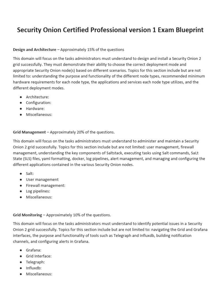 socp-v1-exam-blueprint | PDF
