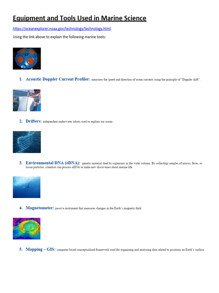 Essential Marine Science Tools Explained | PDF | Sonar | Scuba Diving
