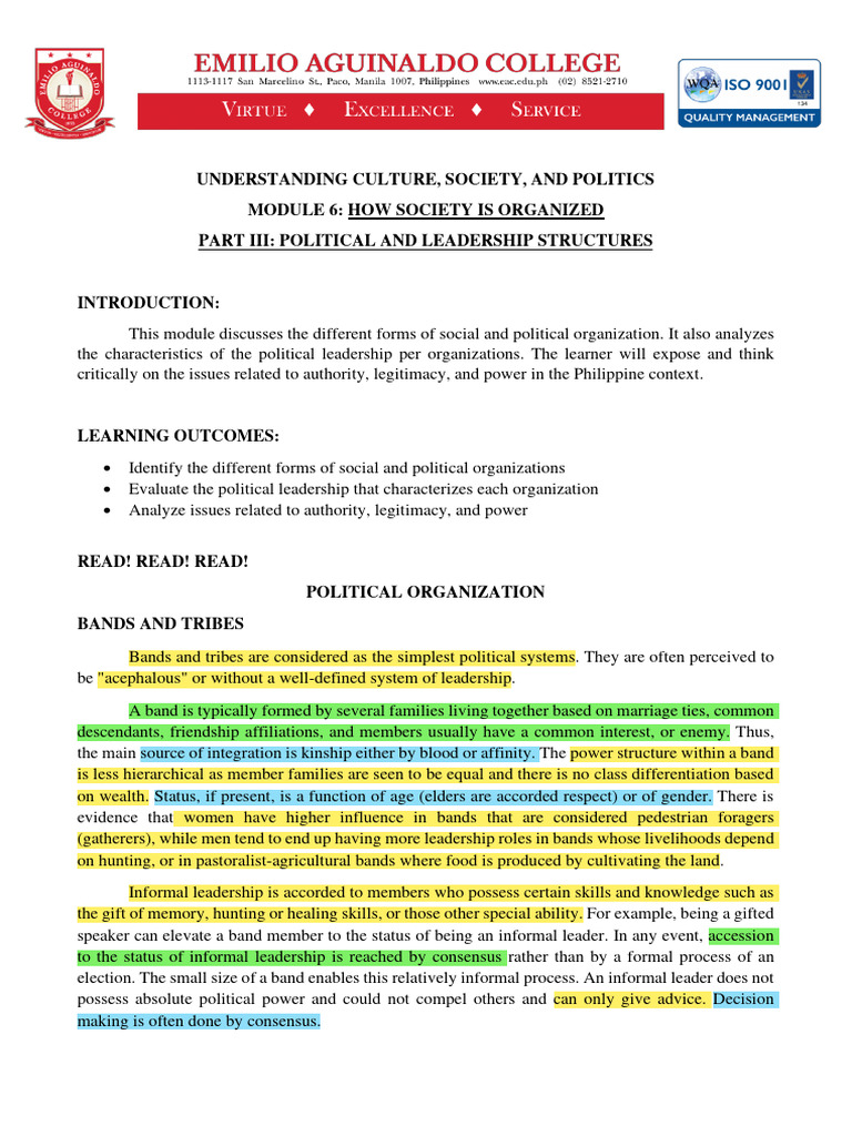 Political Structures Explained | PDF | State (Polity) | Nation