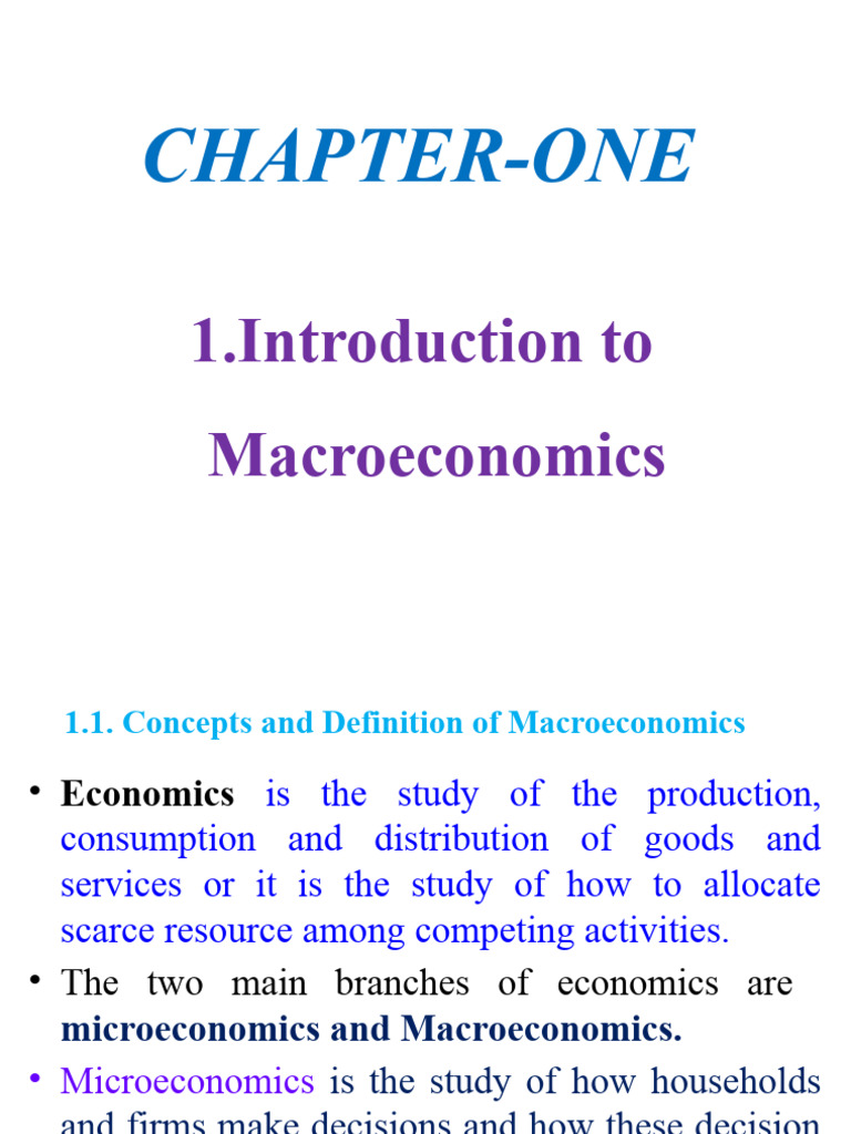 ABVM Macro Chapter 1 | PDF