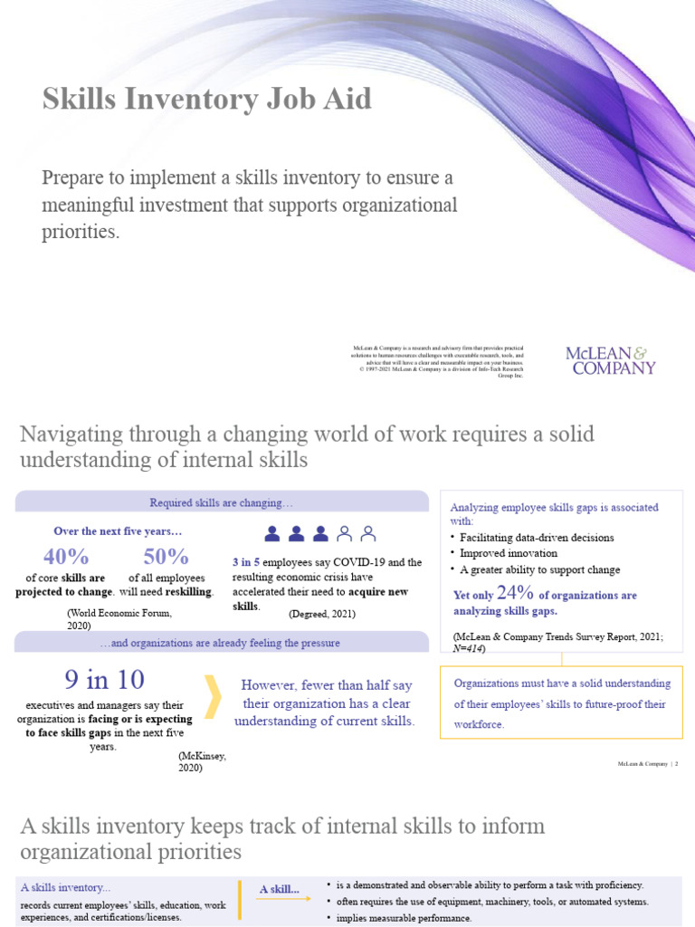 HR Skills Inventory Job Aid | PDF | Employment | Inventory