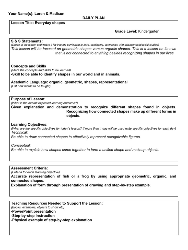 lesson plan 2-final draft | PDF
