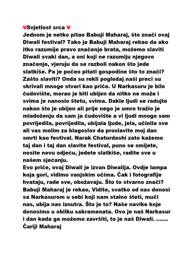 Svjetlost Srca | PDF