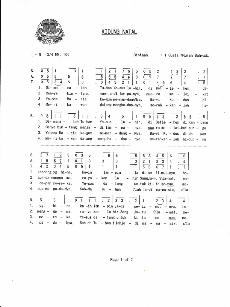 Kidung Natal | PDF