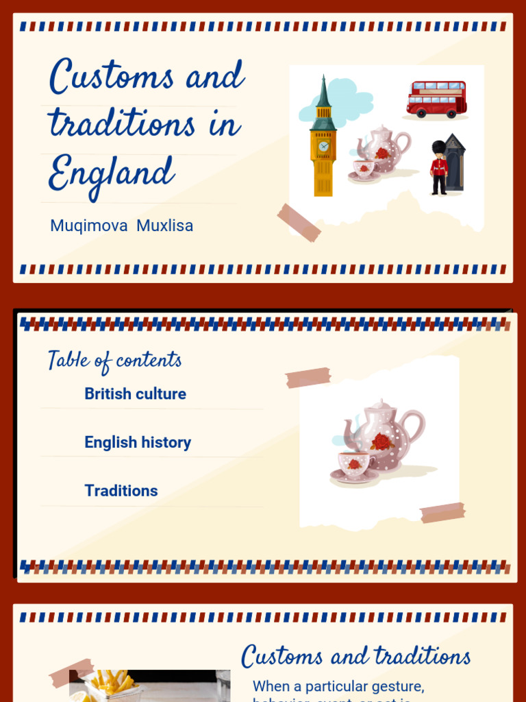 Customs and Traditions in England _20231203_233801_0000 | PDF | United ...