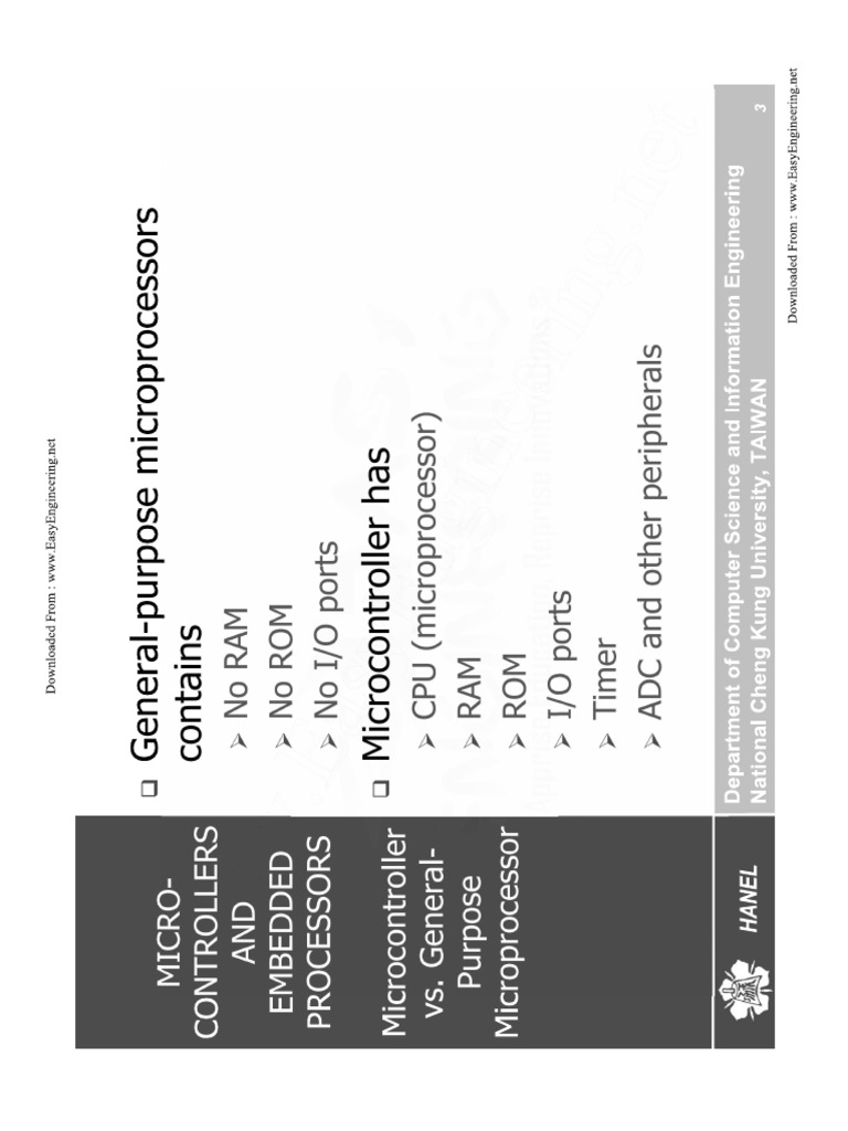 Different Between Microprocessor and Microcontroller | PDF