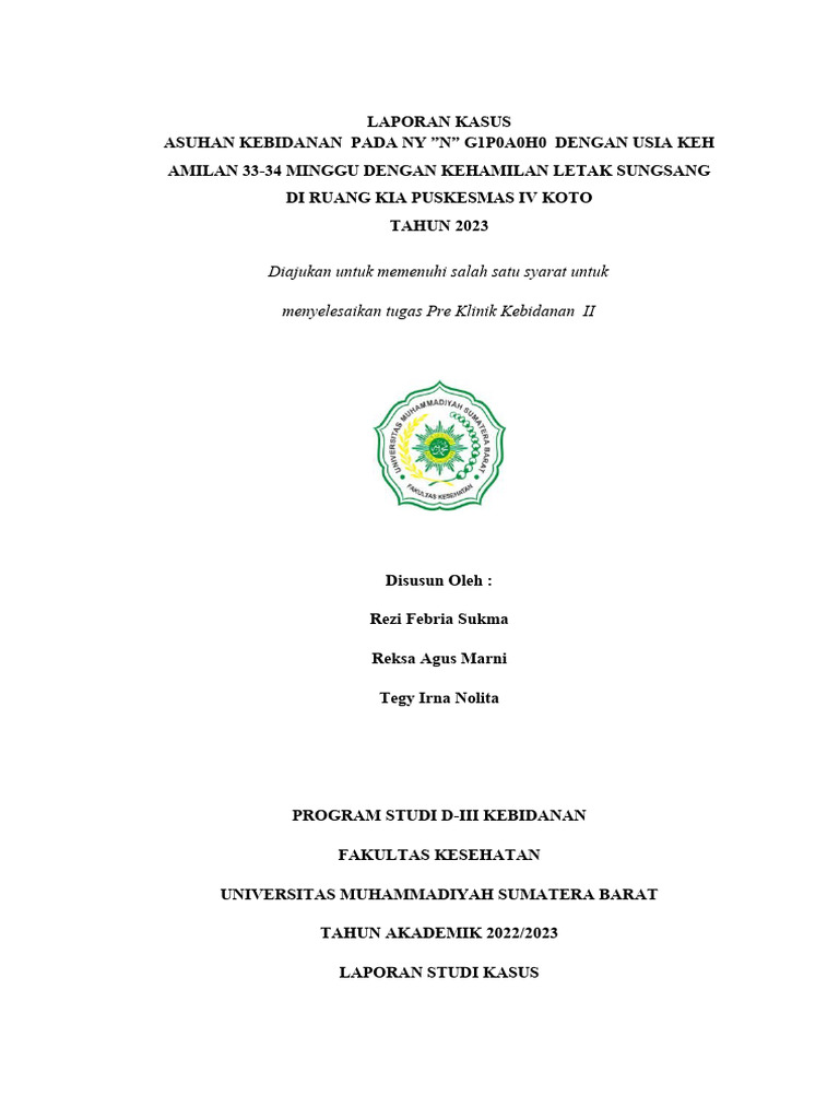 Laporan Kasus Letsu KLP 2-1 | PDF | Sains & Matematika