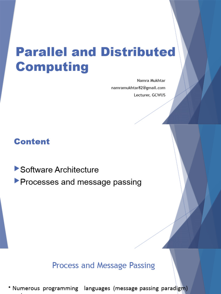 PDC Lec 9 | PDF | Message Passing | Parallel Computing