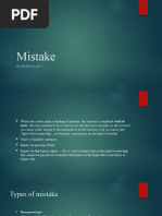 Iustus Error Study Notes | PDF | Legal Concepts | Common Law