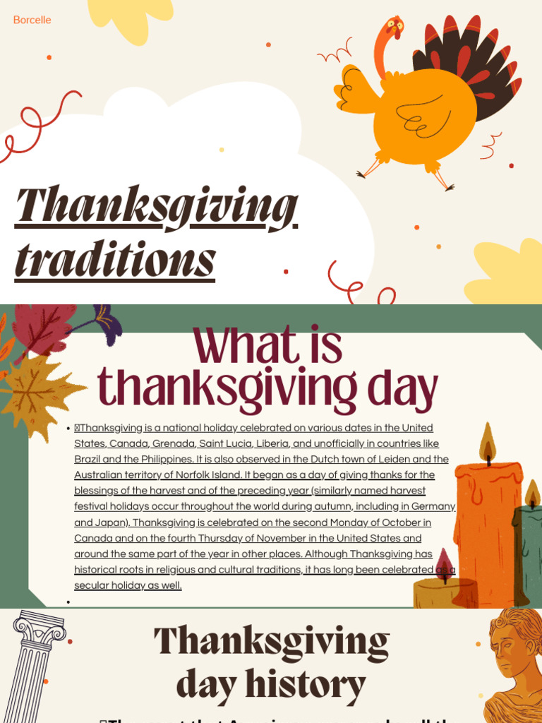 Thanksgiving Traditions and History | PDF