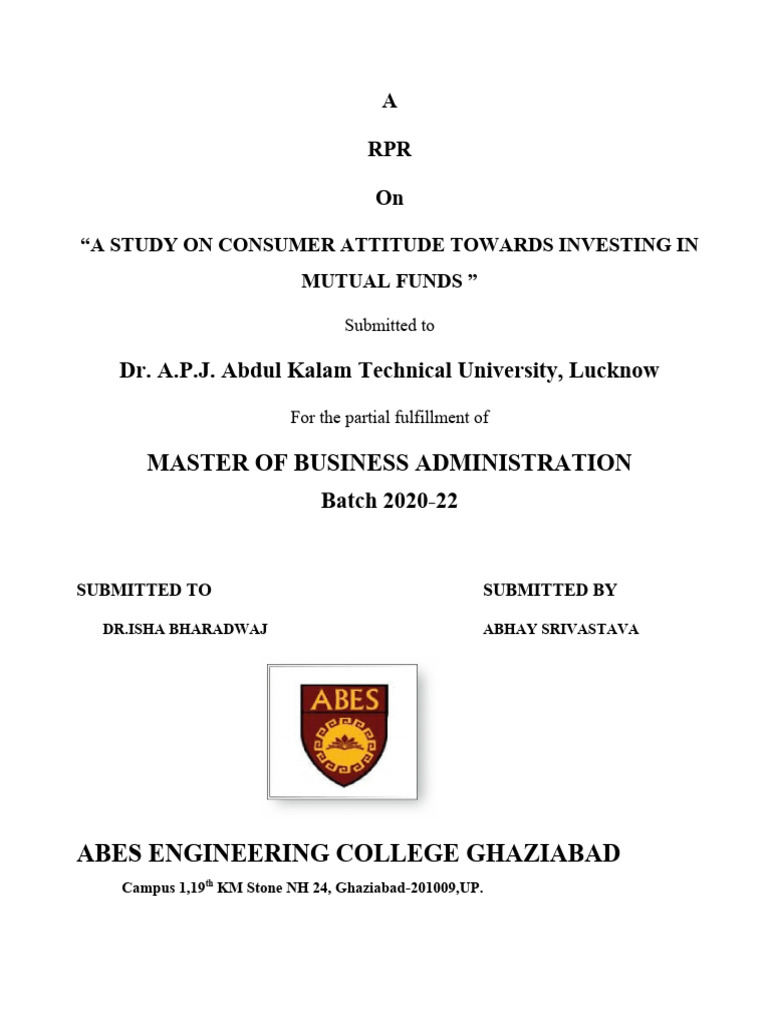 Abhay RPR Final Draft | PDF