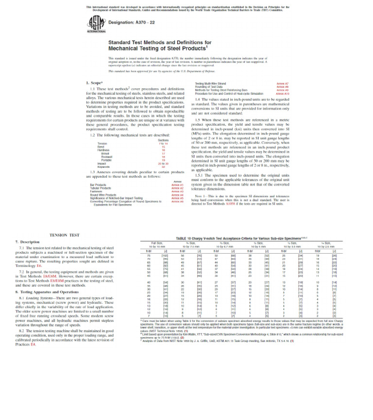 Astm A370 | PDF