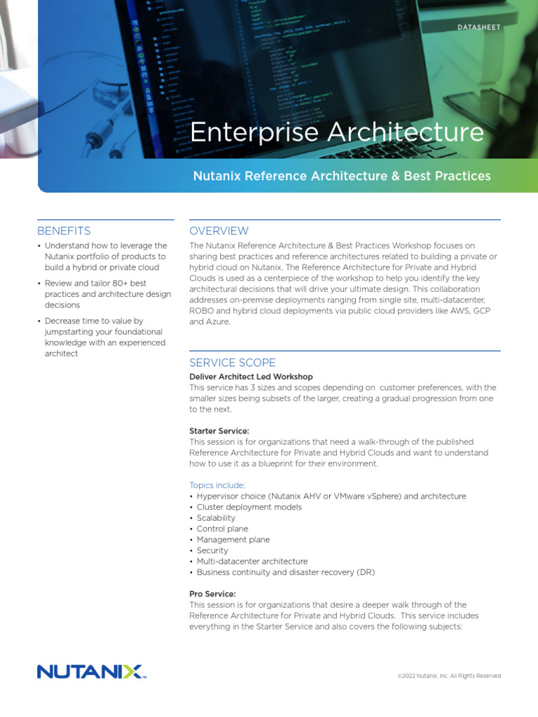 Nutanix Cloud Architecture Guide | PDF | Cloud Computing | Computer Engineering