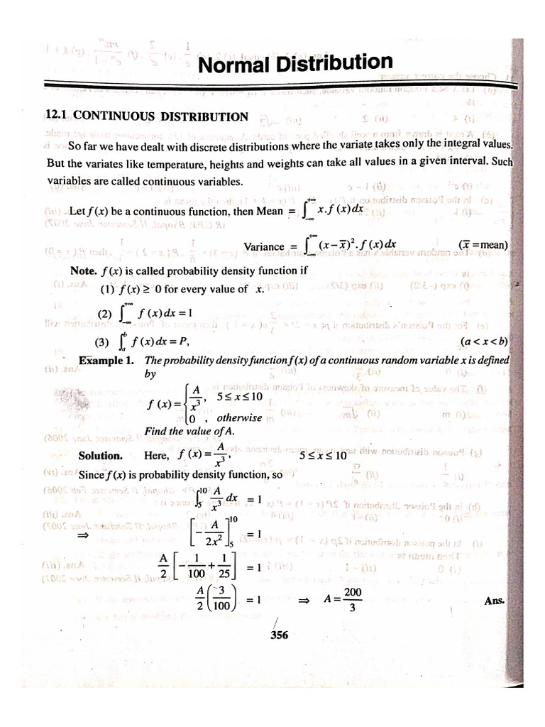 Normal Distribution. | PDF