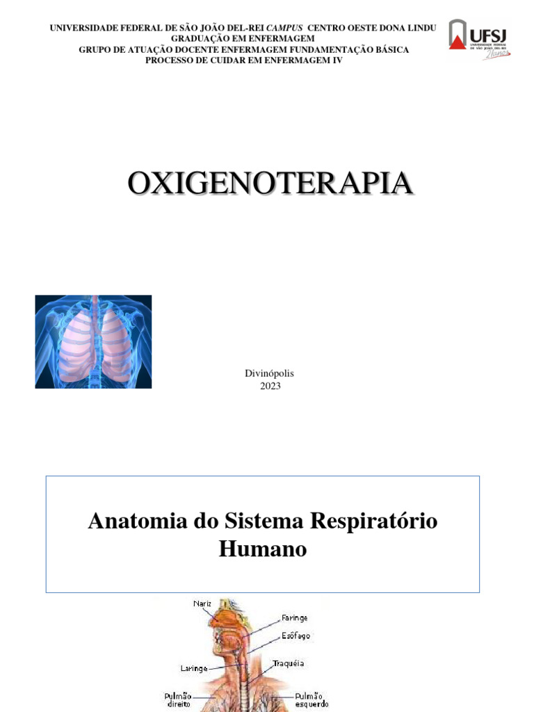 Aula - Oxigenoterapia | PDF