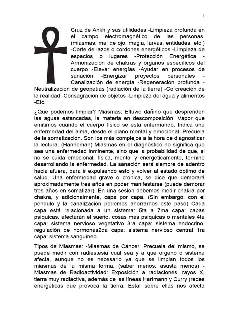 Cruz de Ankh y Sus Utilidades | PDF | Relaciones personales, crianza y desarrollo personal