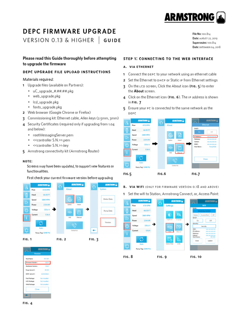 100 814_DEPC_Frimware_Guide | PDF