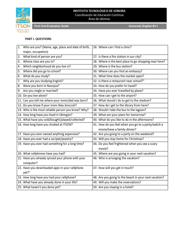 1st Oral Guide B1-I Ago-Dic 2023 | PDF | Mobile Phones