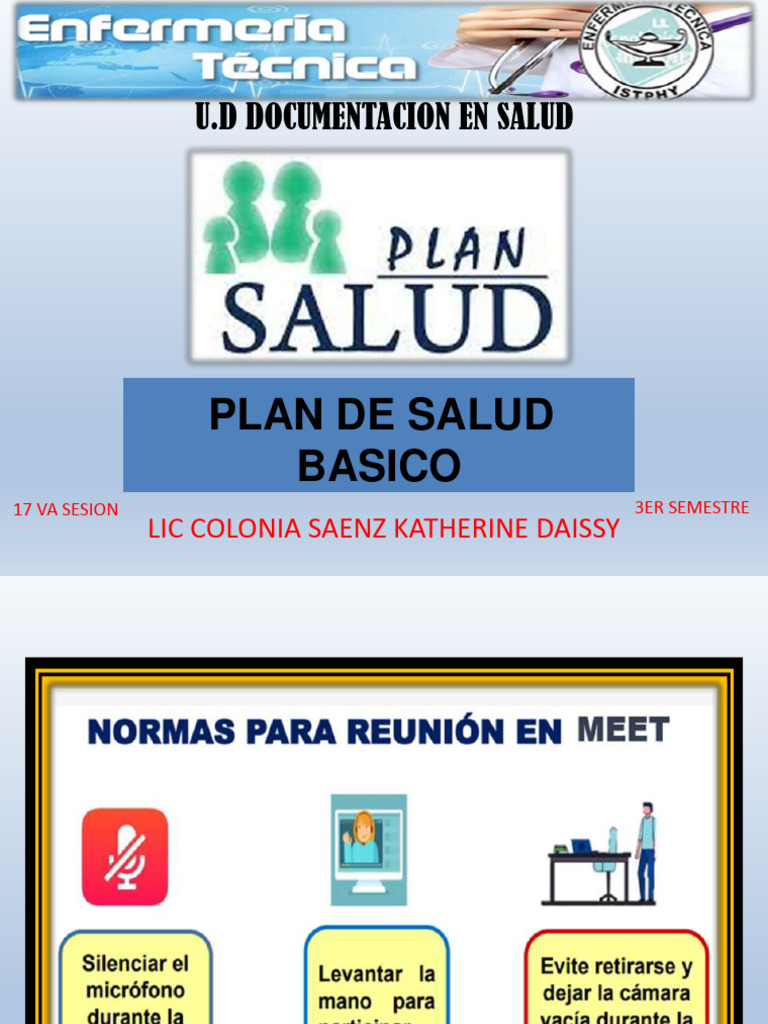 MATERIAL 17 PLAN BASICO DE SALUD (1) | PDF | Planificación | Ciencia cognitiva