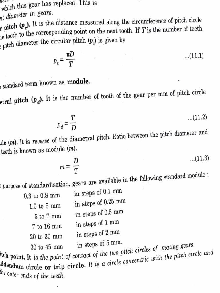 Gear Dimension | PDF