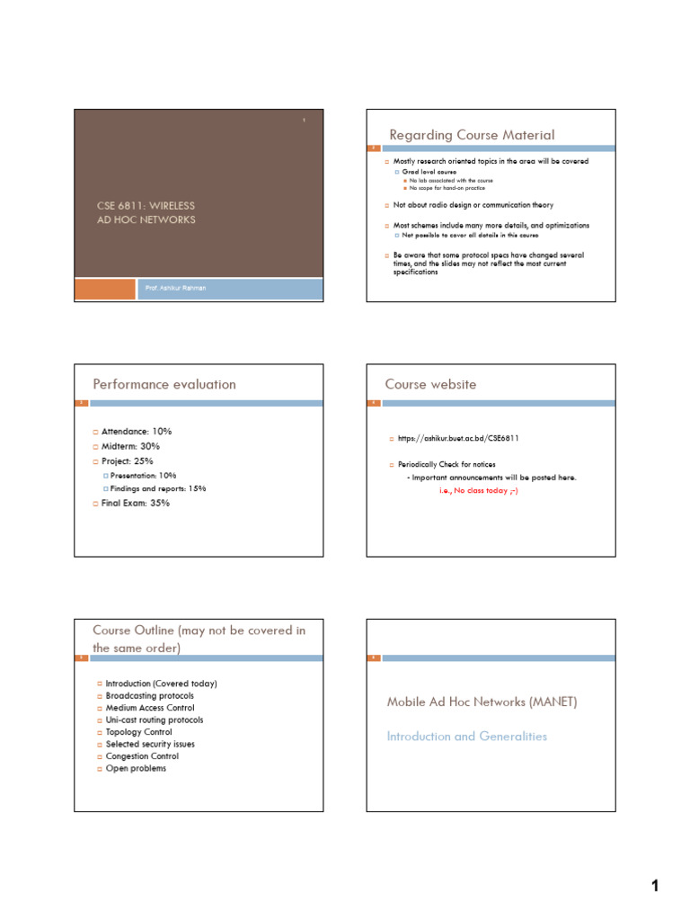 Introduction - 6 - Slides | PDF | Computer Network | Wi Fi