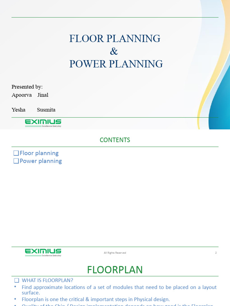 Floorplan and Powerplan | PDF | Electronics | Design