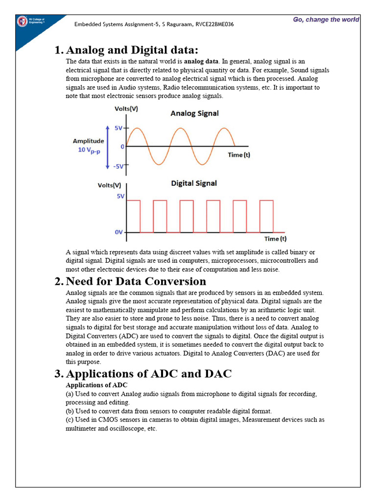 Embedded Systems Assignment 5 | PDF | Analog To Digital Converter ... Embedded Systems Assignment 5 | PDF | Analog To Digital Converter ...