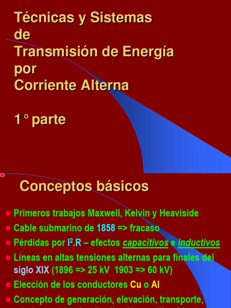 Transmisión de Energía por Corriente Alterna | PDF | Ciencia y matemáticas
