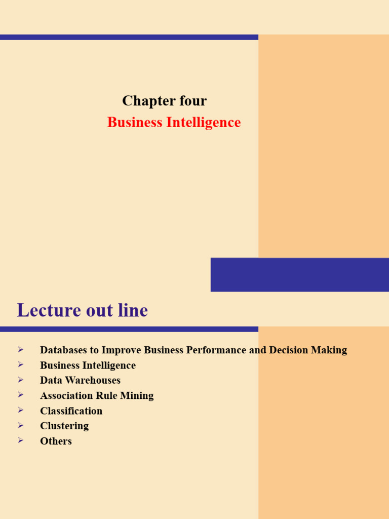 Chapter BI4 | PDF | Business Intelligence | Data Warehouse