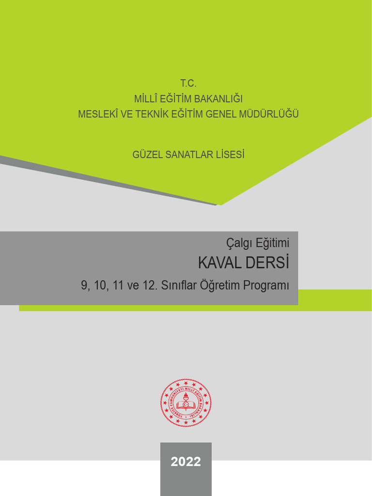 Kaval Öğreti̇m Programi 2022 | PDF
