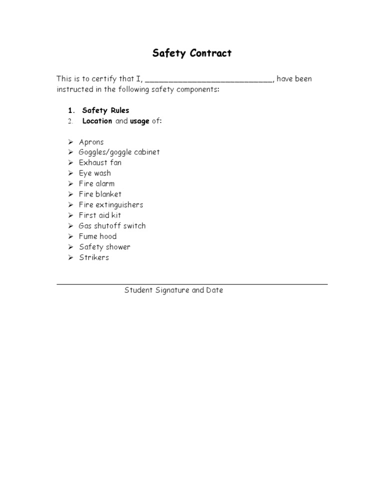 Safety Training Acknowledgment Form | PDF