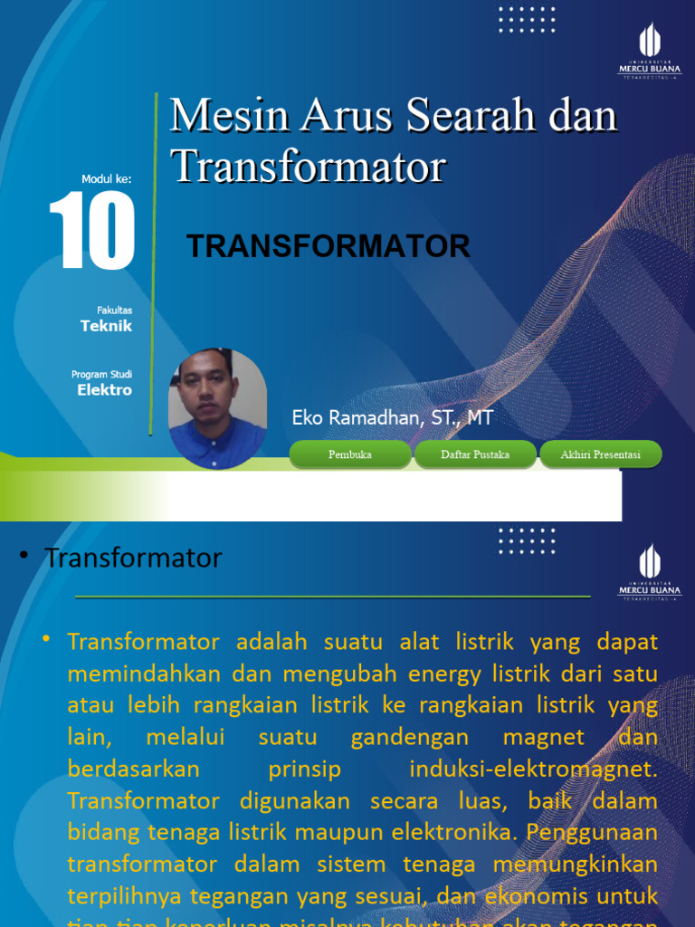Modul 10 - Mesin Arus Searah Dan Transformator - 2021 | PDF