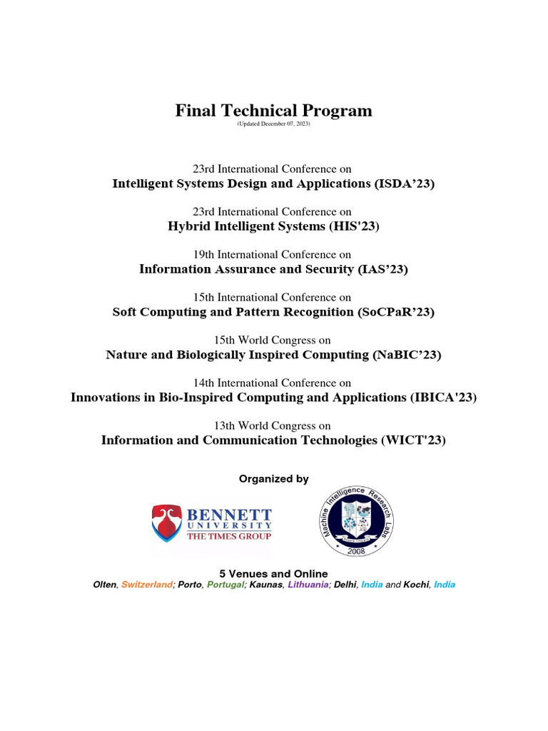 Final Program Dec08 | PDF Final Program Dec08 | PDF