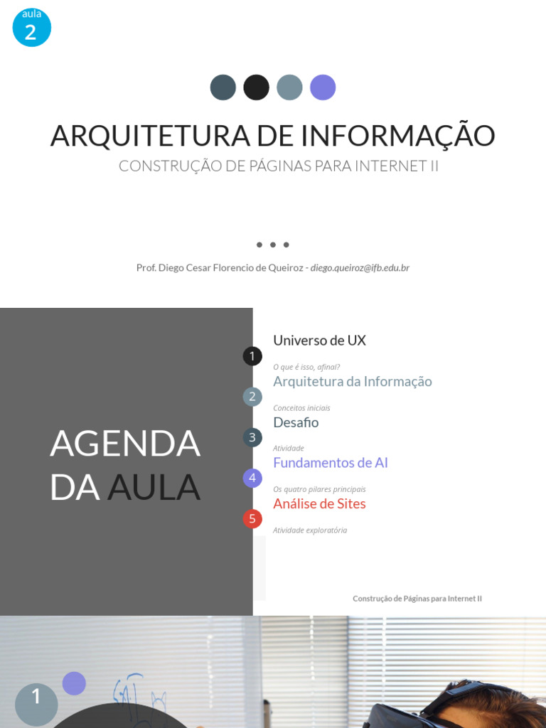 CPI2 Aula 2 - Arquitetura Da Informação | PDF