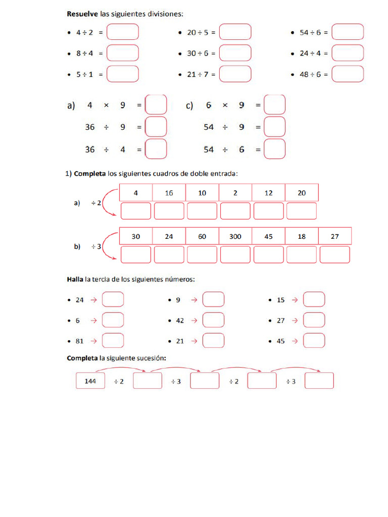 Practica de Division | PDF