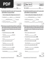Brainy 6 Unit 2 Test | PDF