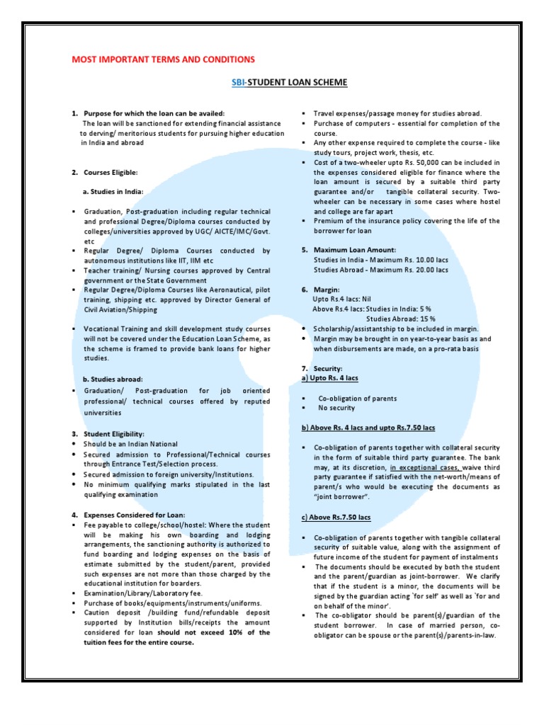 Mitc Education Loan | PDF