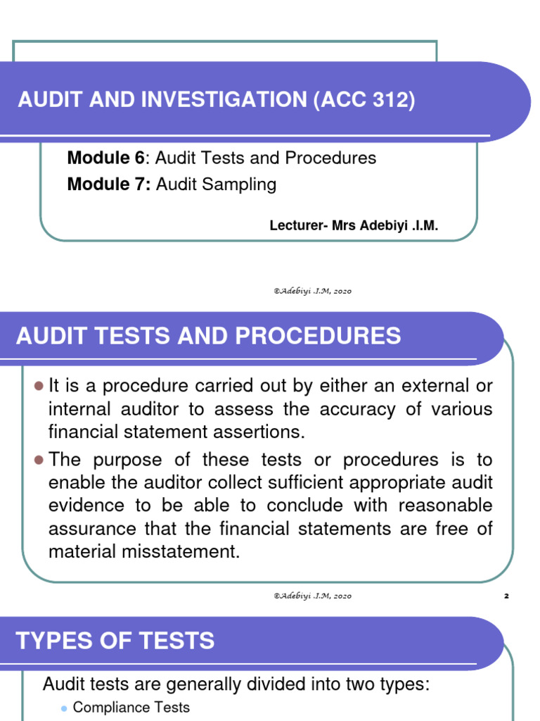 1585654061acc 312 Notes On Outstanding Topics | PDF | Auditor's Report ...