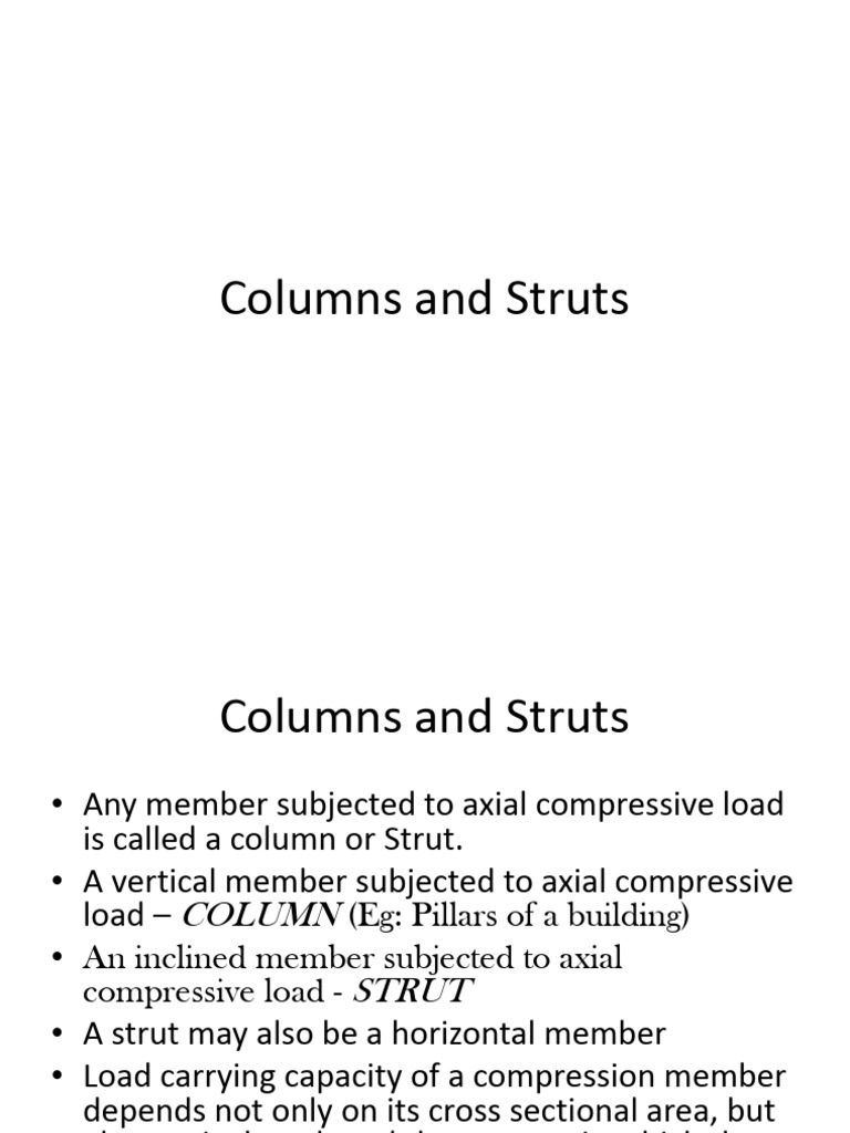 Unit 4 Notes | PDF | Buckling | Column Unit 4 Notes | PDF | Buckling | Column
