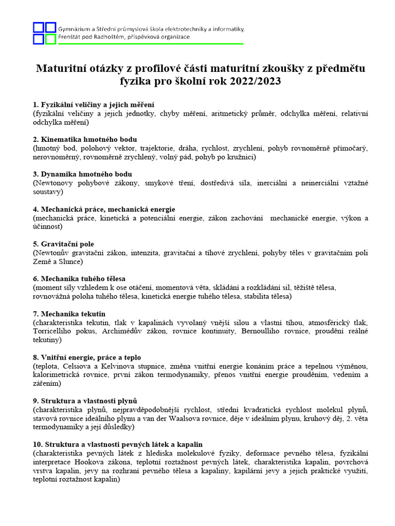 MO Fyzika 2023 | PDF